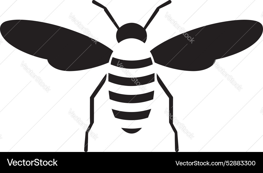 Venomous wasp dynasty logo silent sting Royalty Free Vector