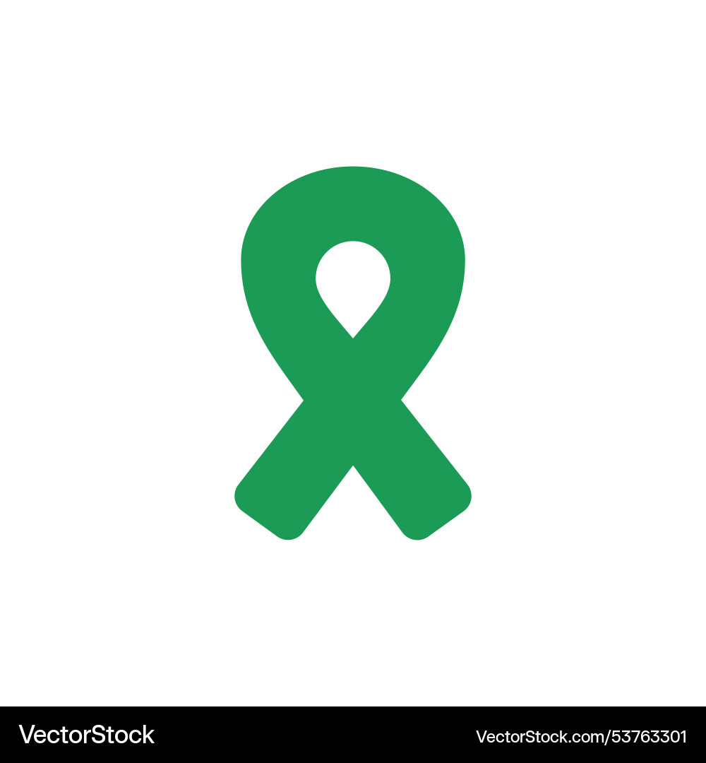 Mental health awareness ribbon Royalty Free Vector Image