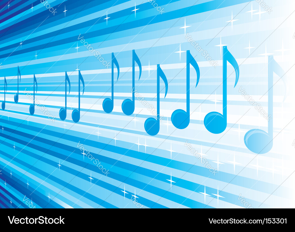 Musical Notes Background Royalty Free Vector Image