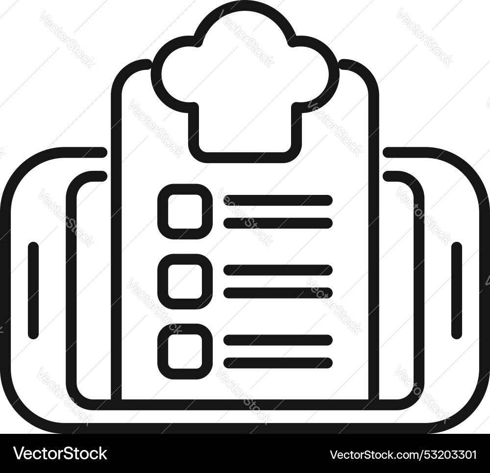 Online menu for restaurant ordering food Vector Image