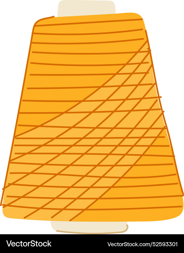 Tailor thread spool cartoon Royalty Free Vector Image