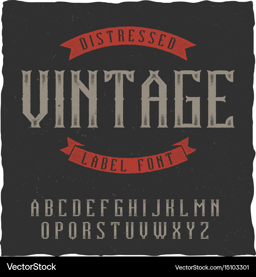 Vintage Label & Typography Royalty Free Vector Image