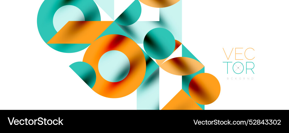 Circle pattern round elements with lines Vector Image