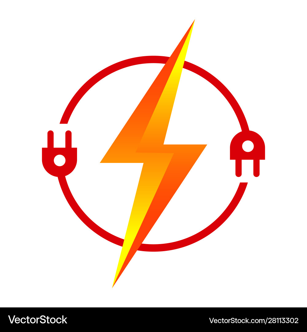 Electricity logo electric and icon design Vector Image