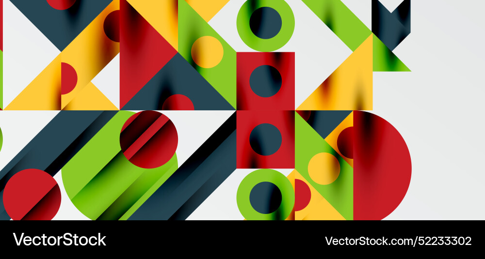 Geometric neo patterns abstract background Vector Image