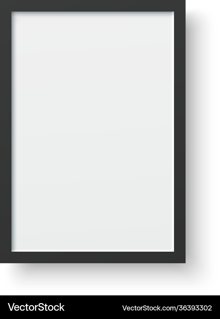 Realistic picture frame Royalty Free Vector Image