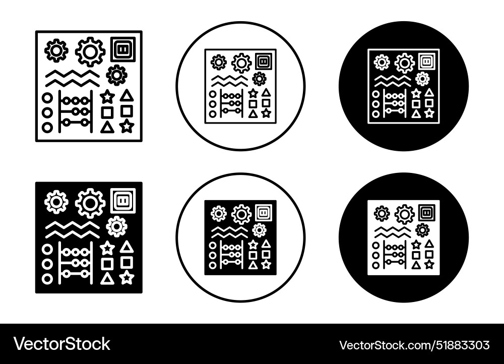 Busy board icon Royalty Free Vector Image - VectorStock