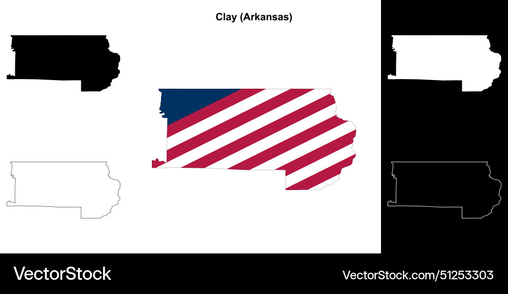Clay outline map Royalty Free Vector Image - VectorStock
