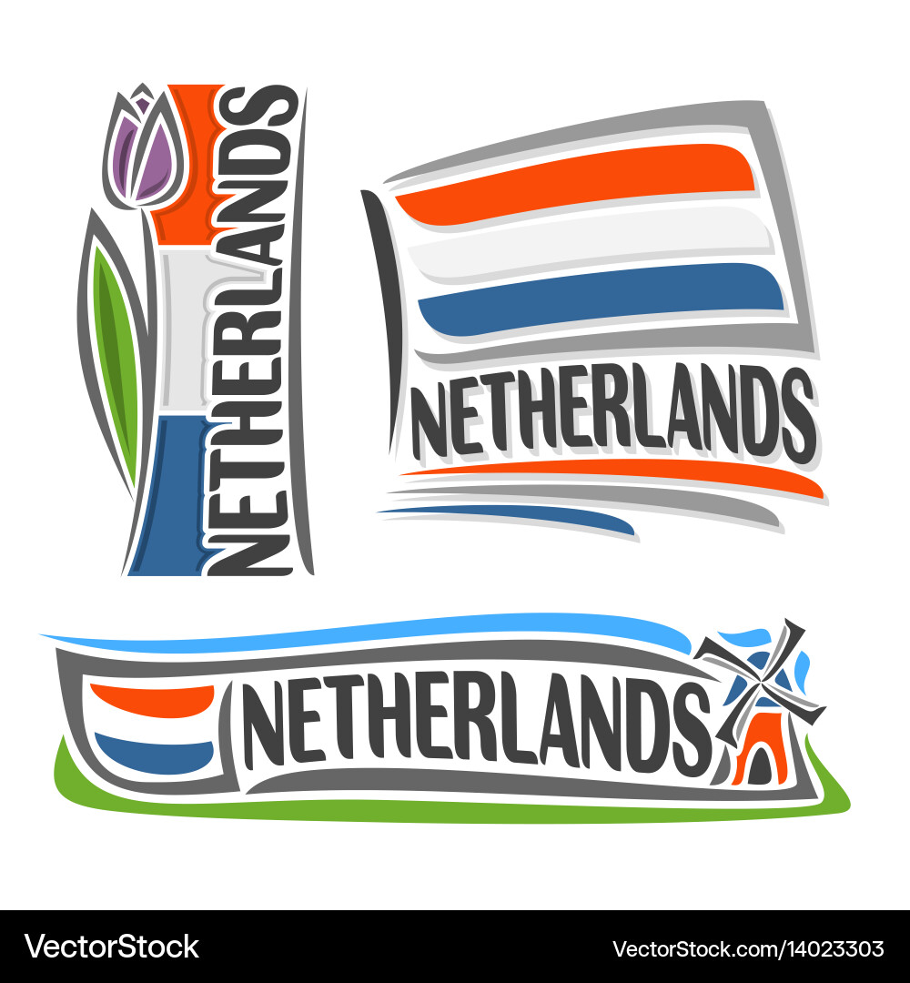 Logo for netherlands Royalty Free Vector Image