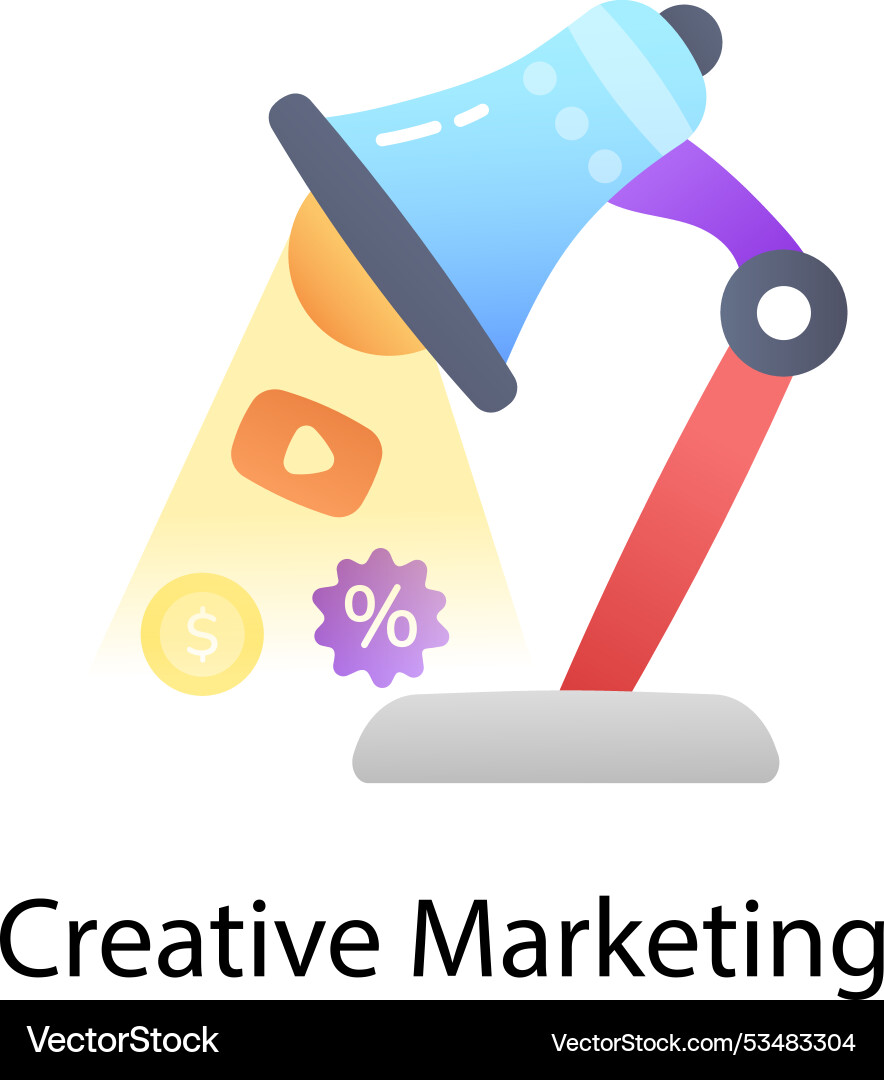 Creative marketing Royalty Free Vector Image - VectorStock