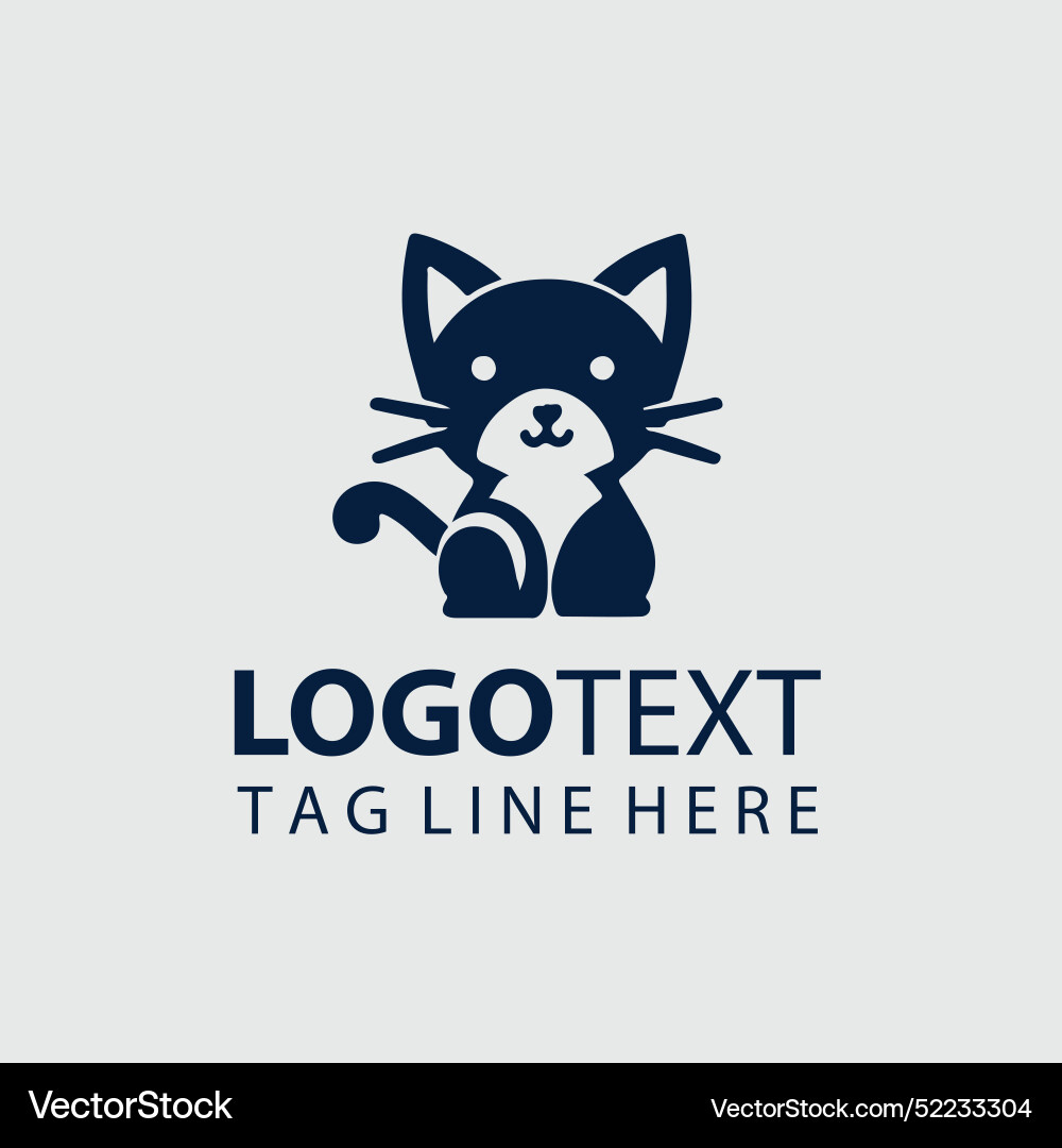 Kitty logo Royalty Free Vector Image - VectorStock