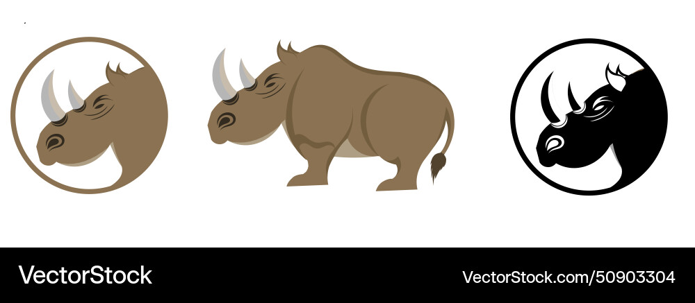 Rhino Royalty Free Vector Image - VectorStock