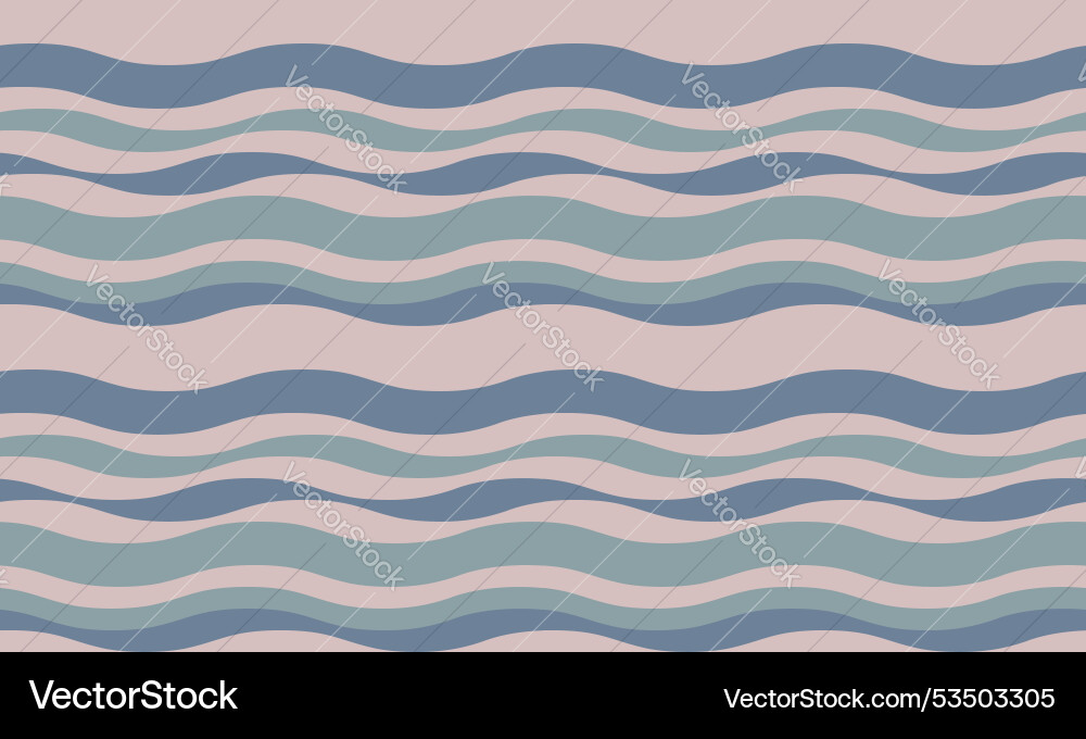 Abstract background with wavy stripes in vibrant Vector Image