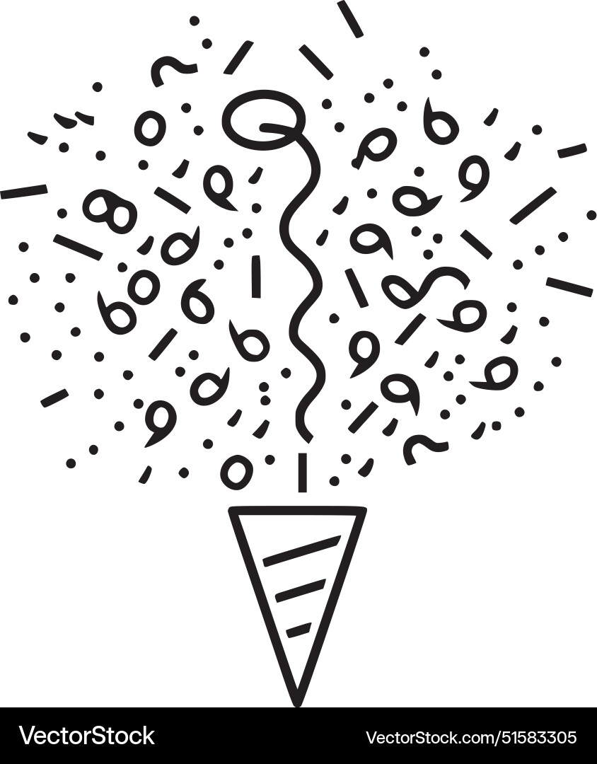 Confetti icons Royalty Free Vector Image - VectorStock