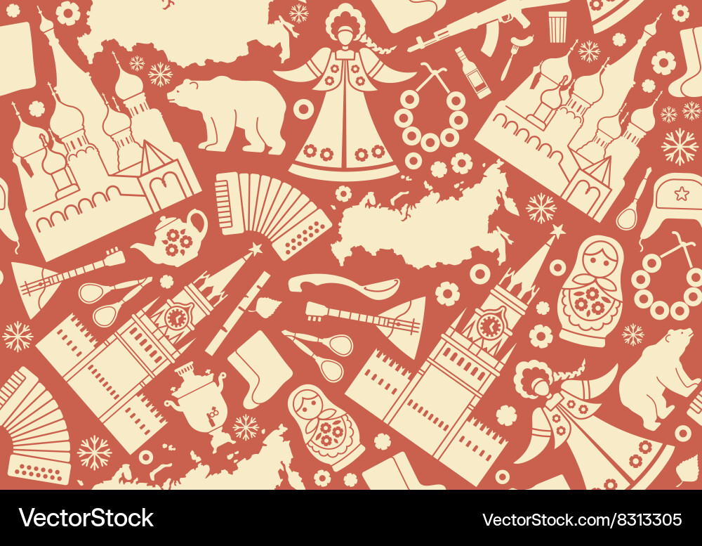 Russian background Royalty Free Vector Image - VectorStock