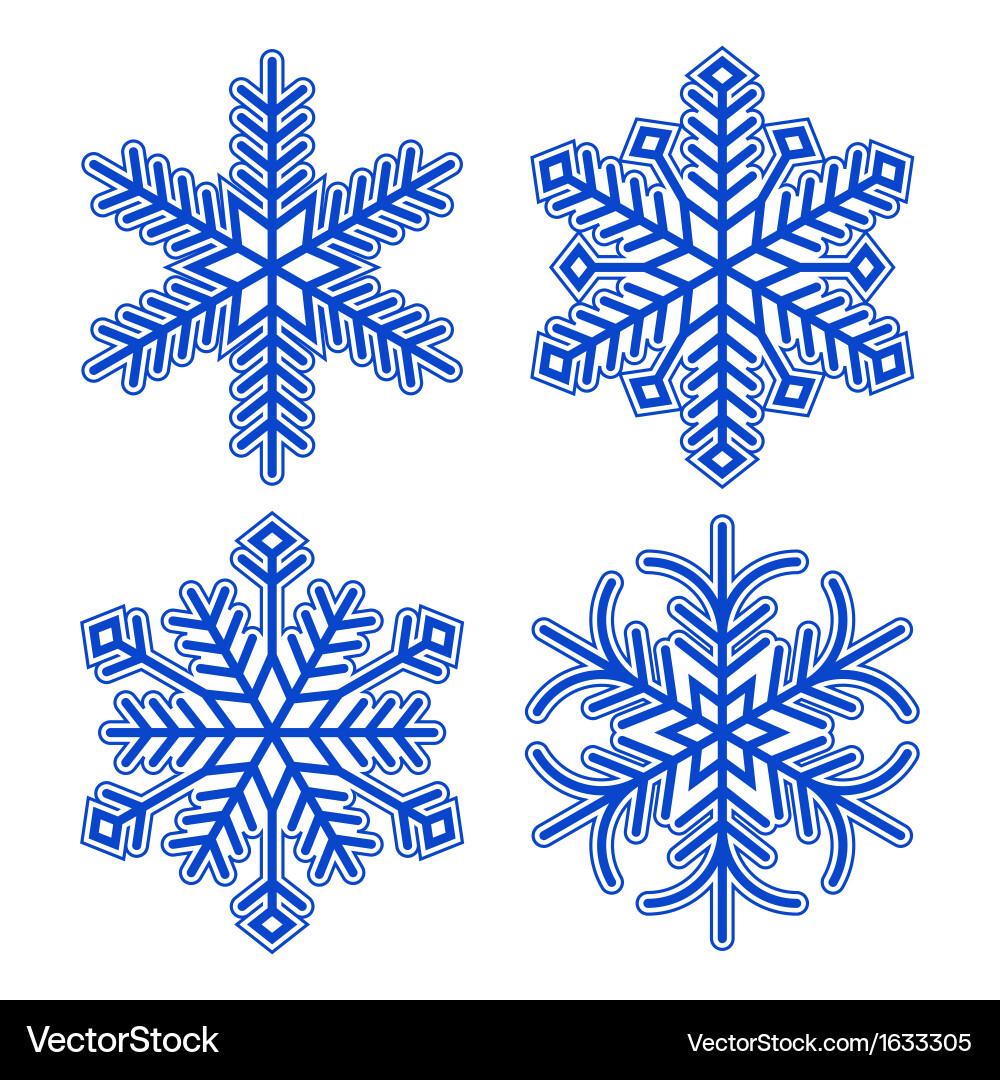 Snowflakes Royalty Free Vector Image - VectorStock