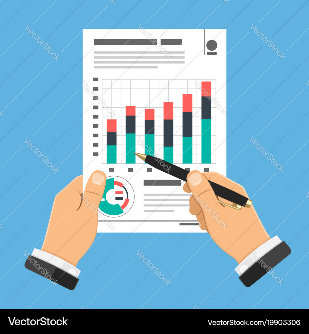 Auditing tax process accounting concept Royalty Free Vector