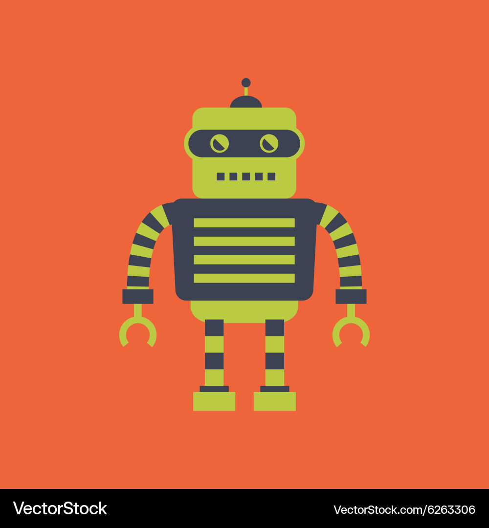 Cute robot Royalty Free Vector Image - VectorStock