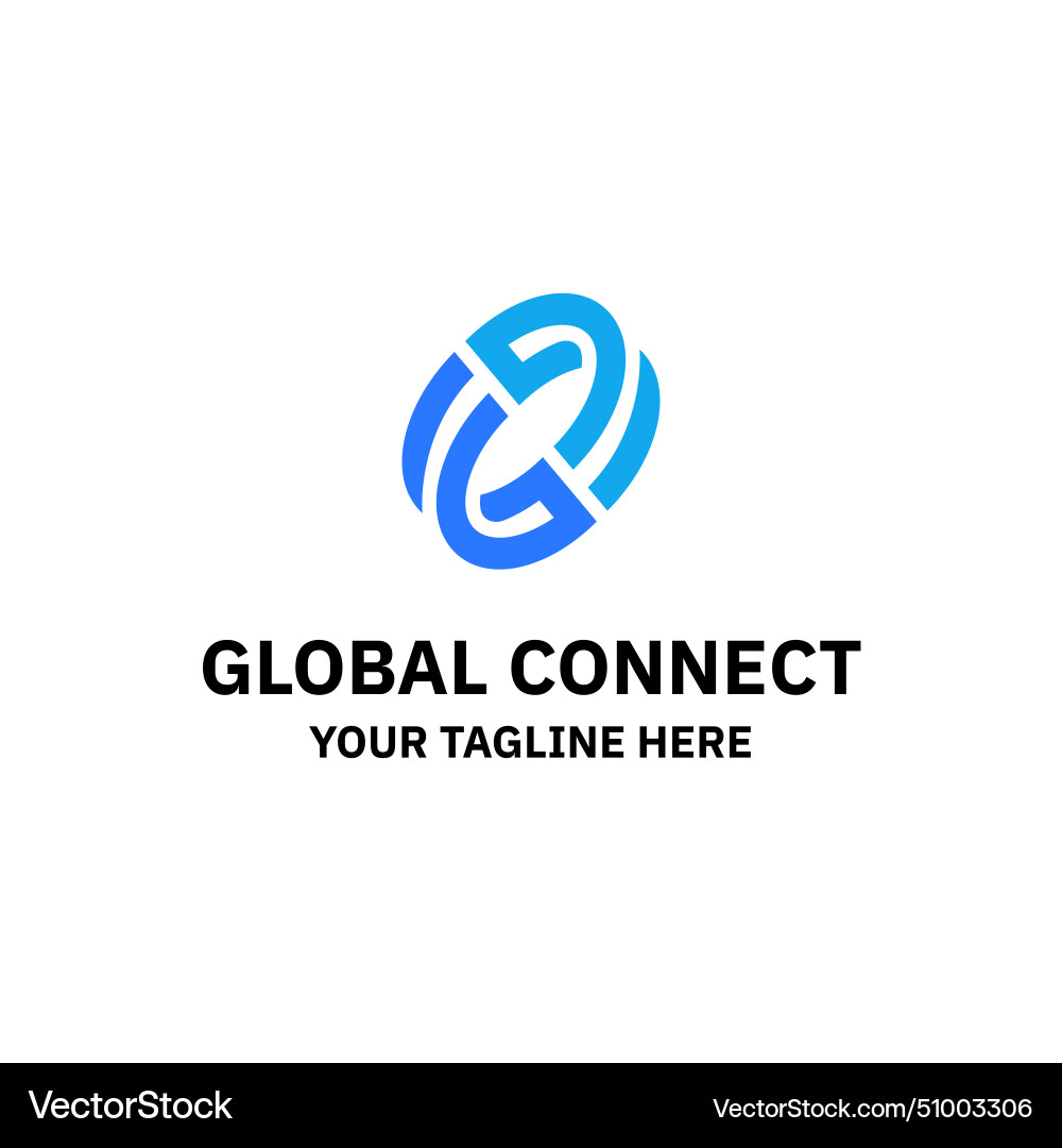 Stripe loop mobius logo Royalty Free Vector Image