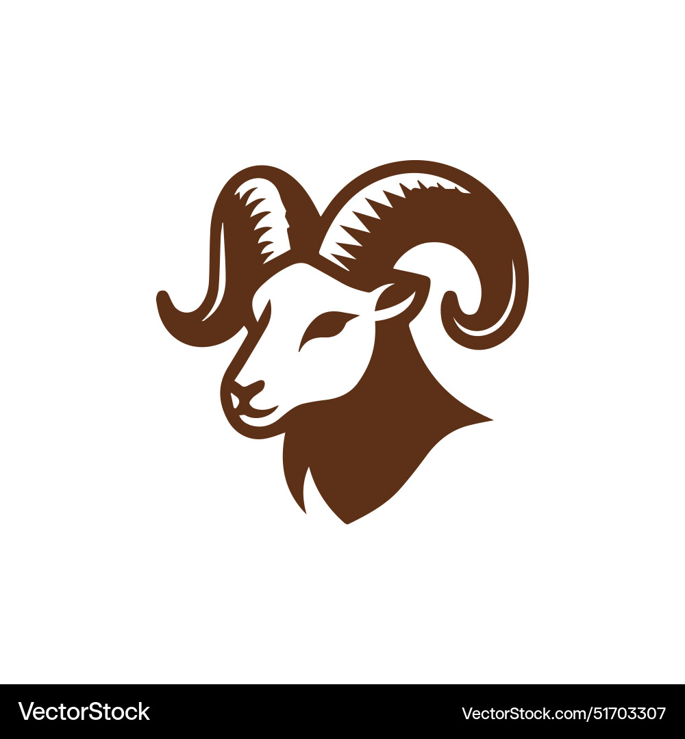 Pet goat logo Royalty Free Vector Image - VectorStock