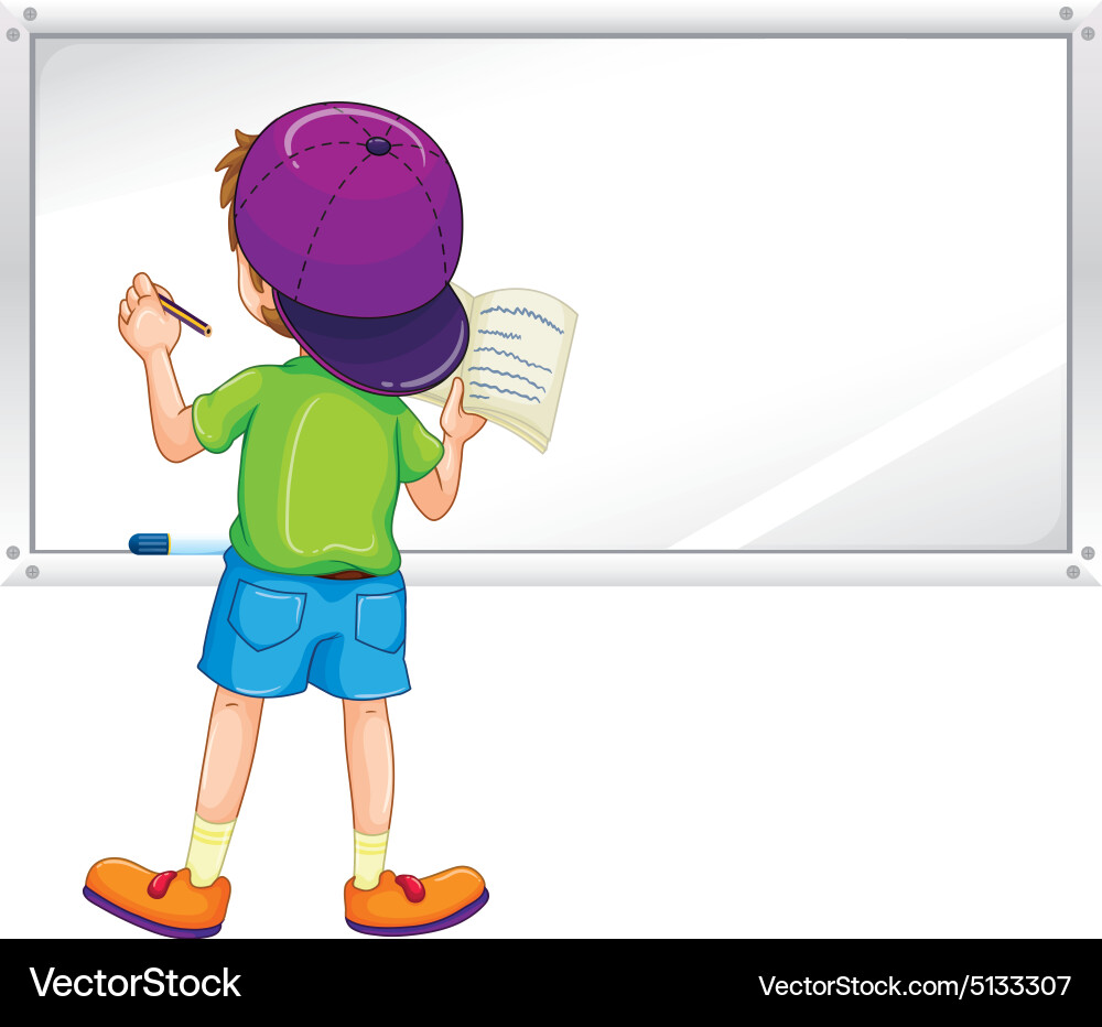 Writing on board Royalty Free Vector Image - VectorStock