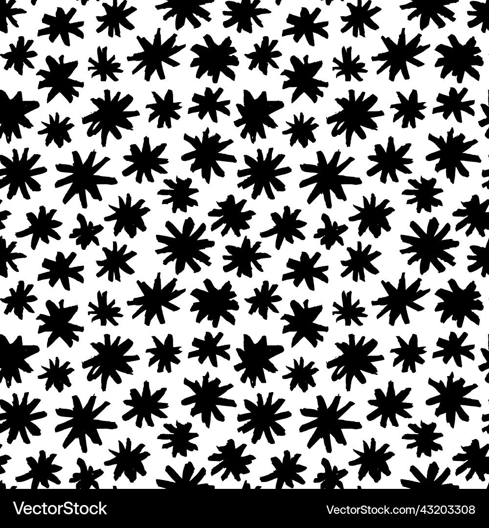 Black Snowflake Pattern - Winter Royalty Free Vector Image