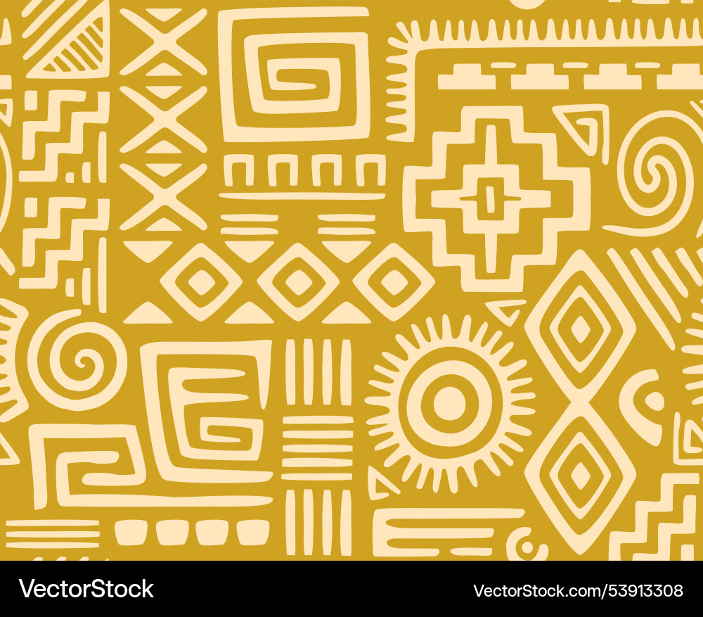 Ethnic seamless pattern repeating tribal ornament Vector Image