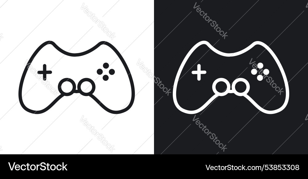Gamepad icon set Royalty Free Vector Image - VectorStock
