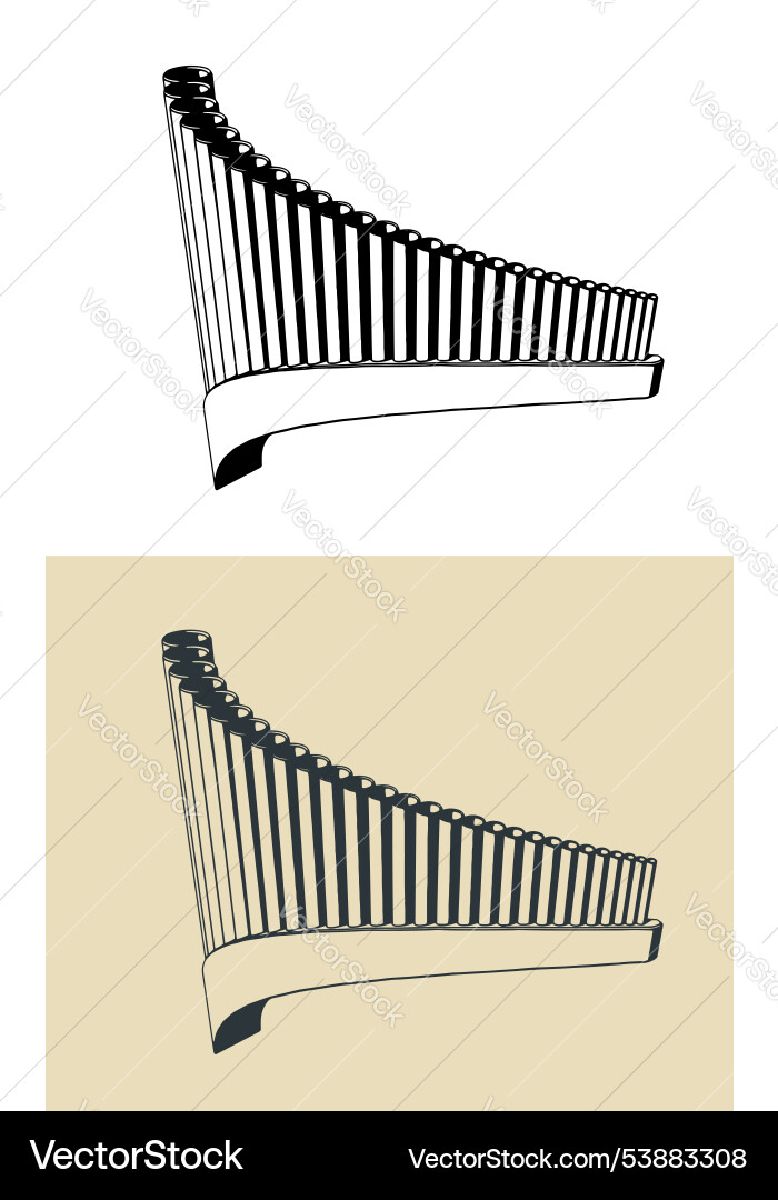 Pan flute Royalty Free Vector Image - VectorStock