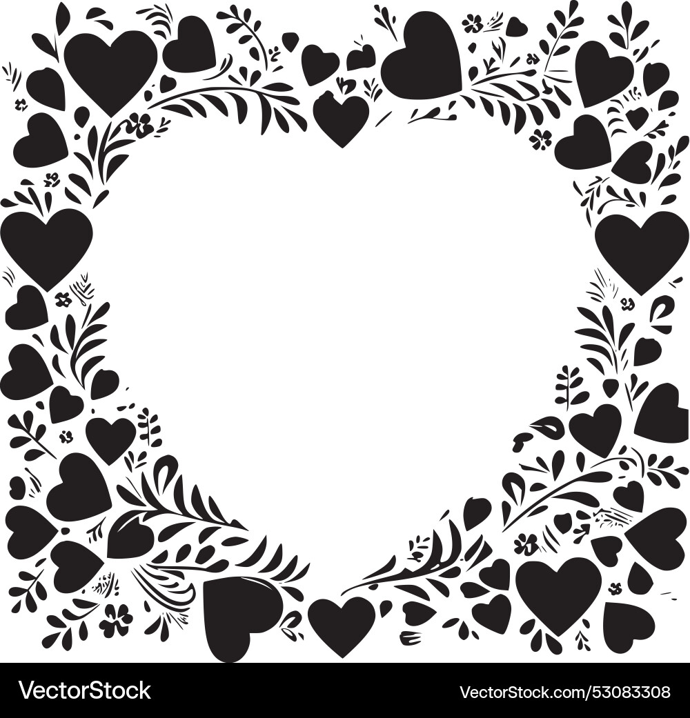 Wreath frame Royalty Free Vector Image - VectorStock