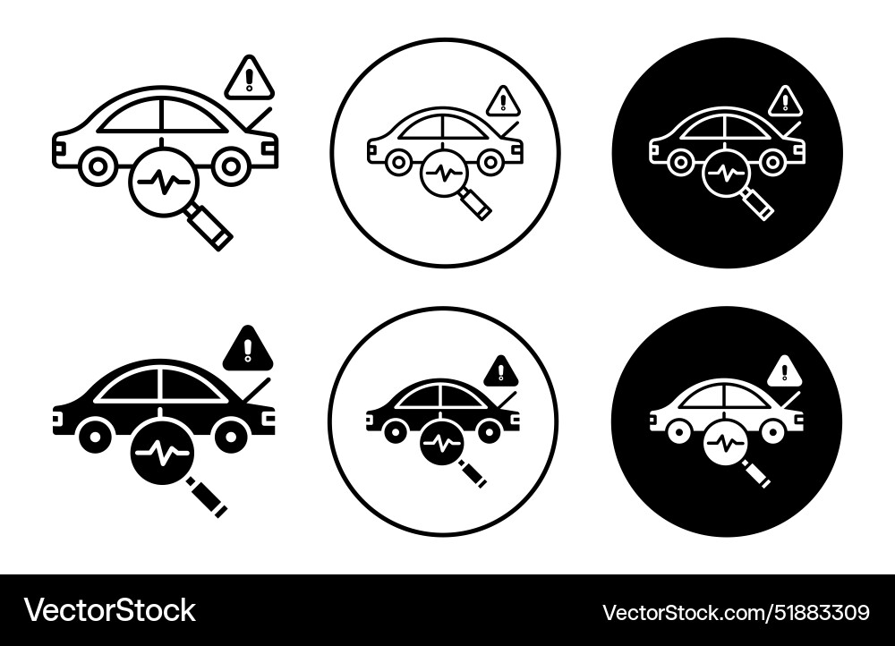 Car diagnostic icon Royalty Free Vector Image - VectorStock
