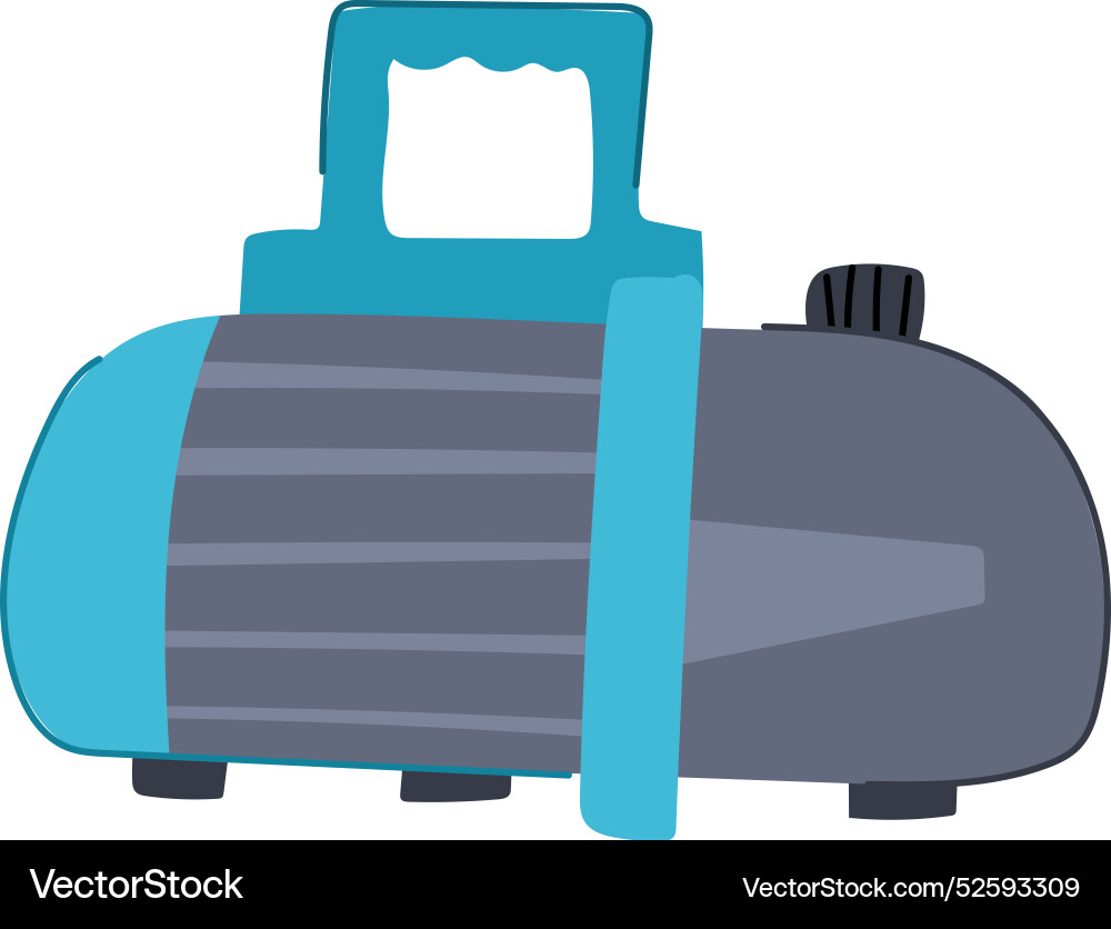 Gauge vacuum pump cartoon Royalty Free Vector Image