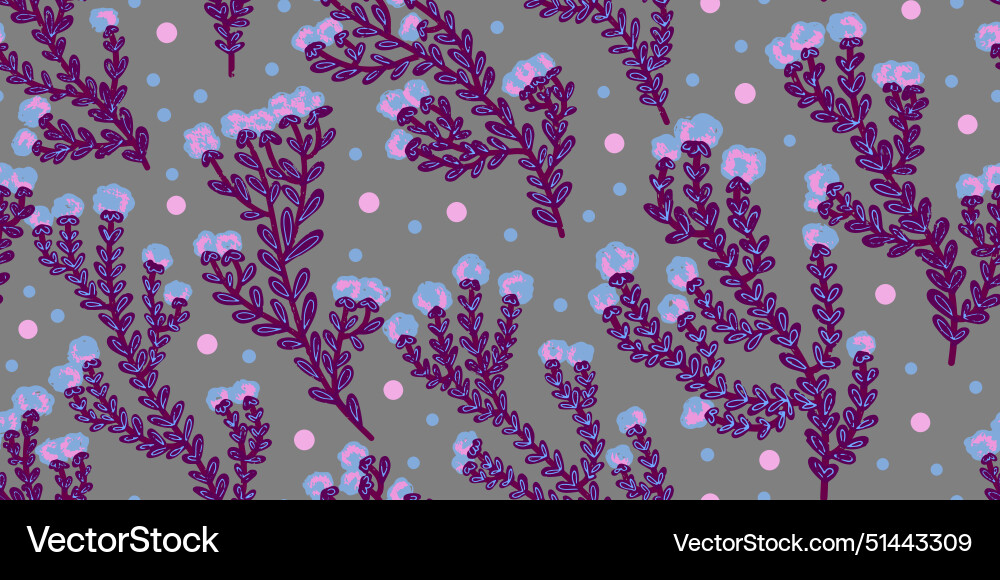 Texture plants herbs twigs with leaves plant Vector Image