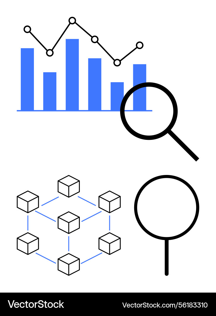 Data analysis and blockchain visualization with Vector Image