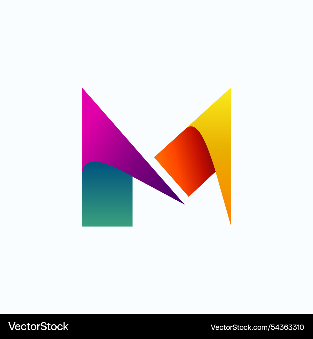M logo design icon Royalty Free Vector Image - VectorStock