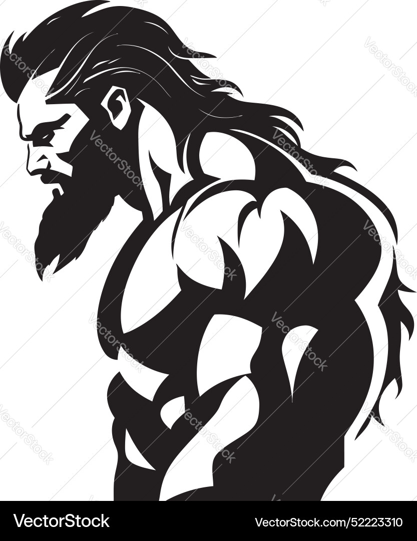 Musclewarrior power symbol mightygrip warrior Vector Image