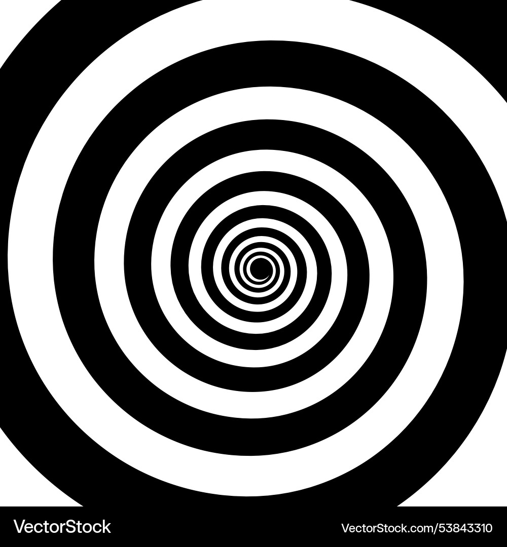Psychedelic hypnotic swirl pattern hypnosis effect