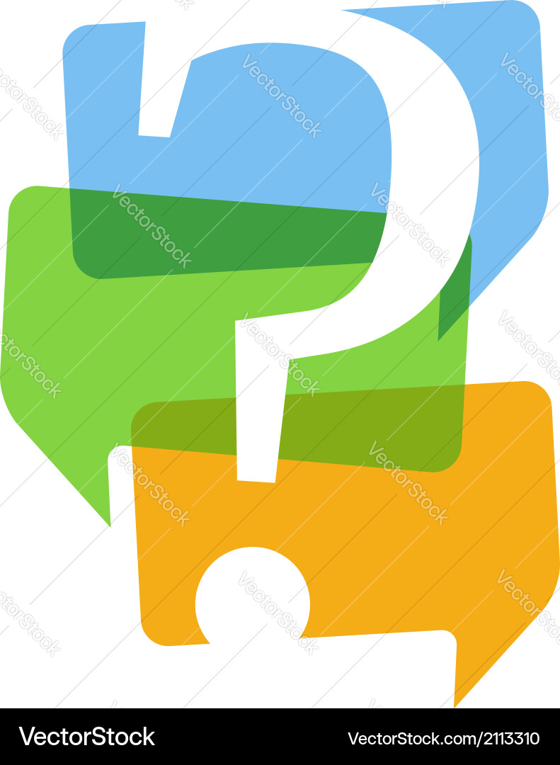 Question mark Royalty Free Vector Image - VectorStock