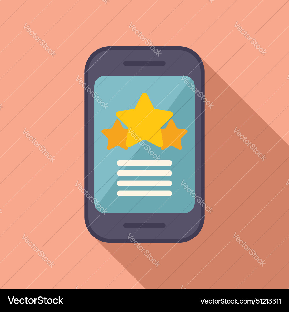 Credit loyalty mobile program icon flat Royalty Free Vector