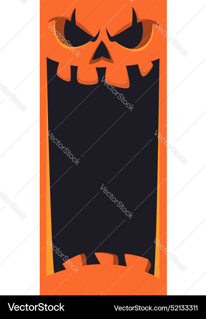 Halloween jack-o-lantern monster character design Vector Image