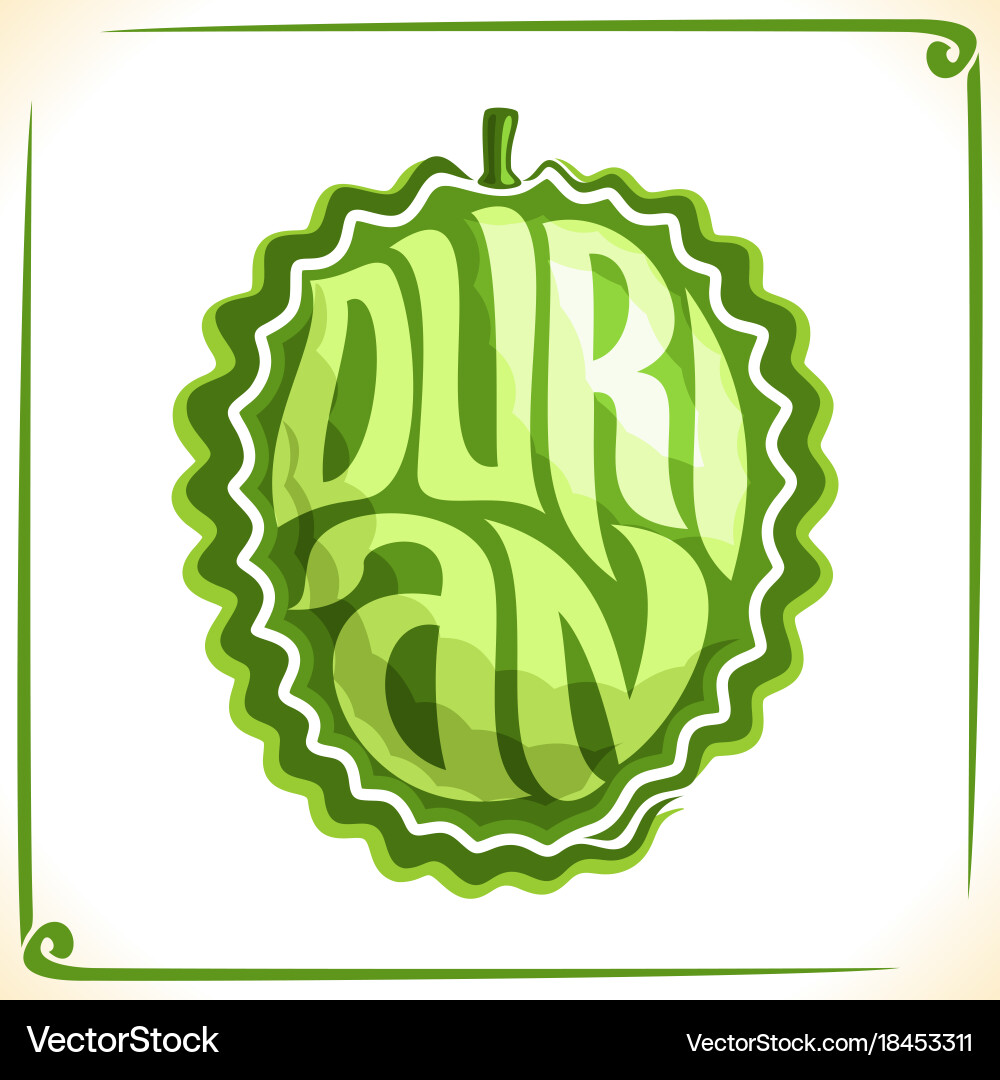 Logo for durian Royalty Free Vector Image - VectorStock