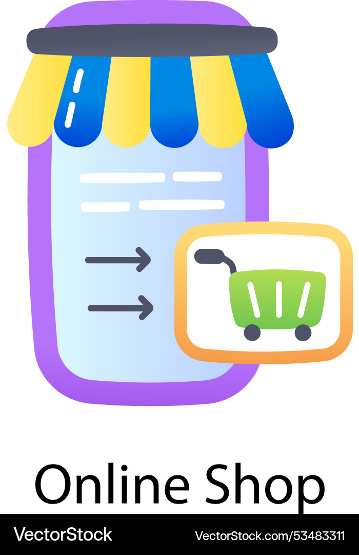 Online shop Royalty Free Vector Image - VectorStock