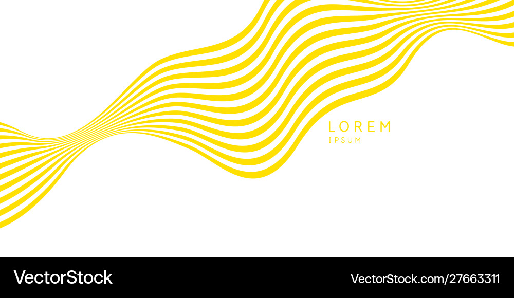 Poster with dynamic waves Royalty Free Vector Image