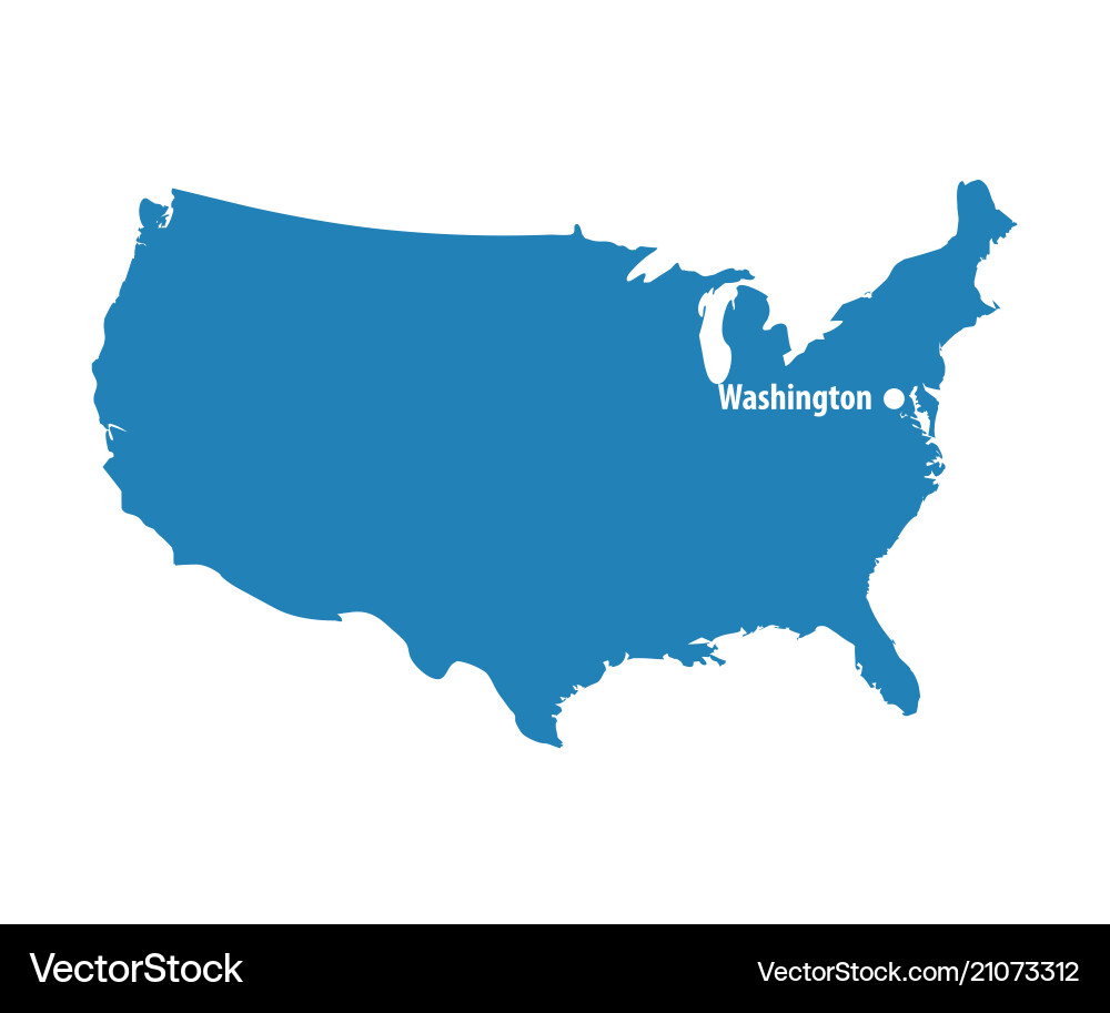 United States Map Showing Washington Dc