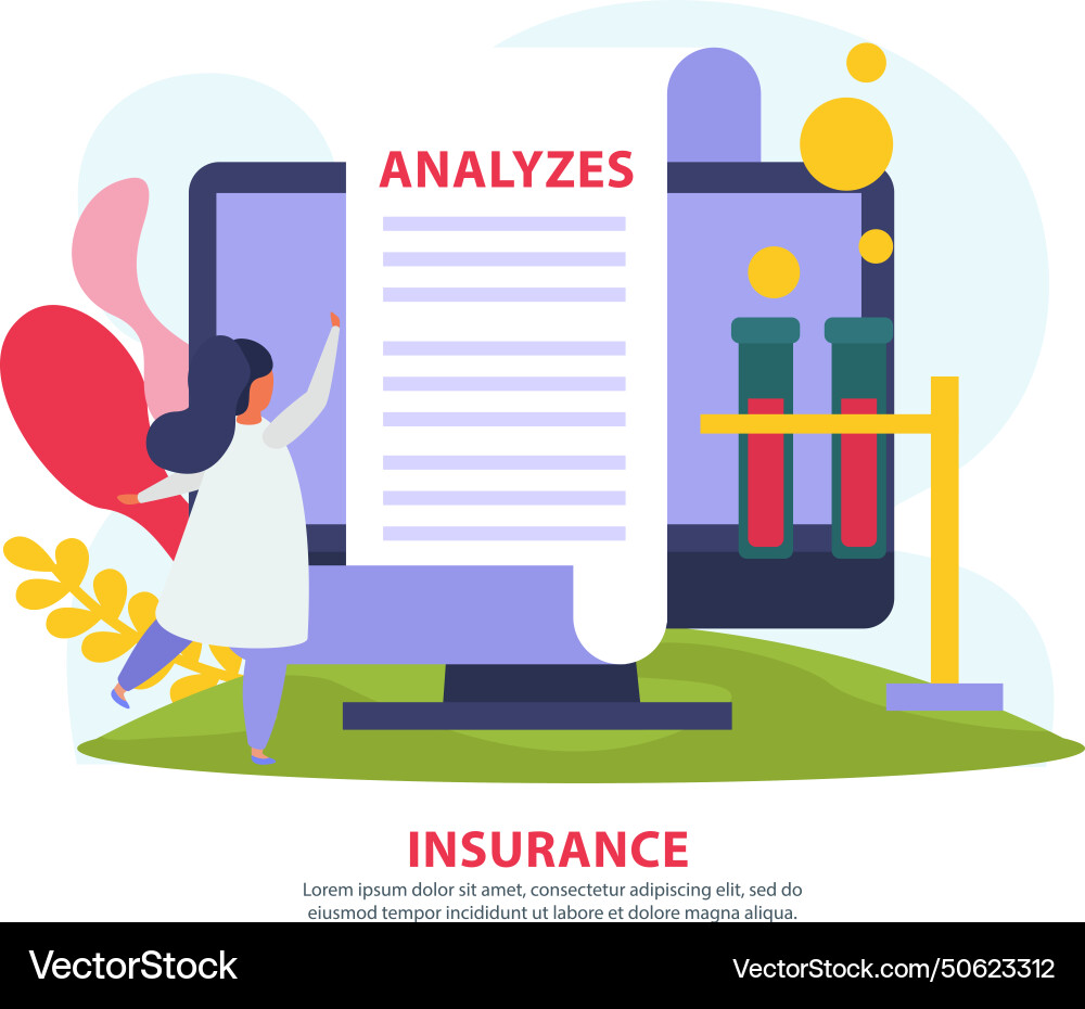 Health insurance background Royalty Free Vector Image
