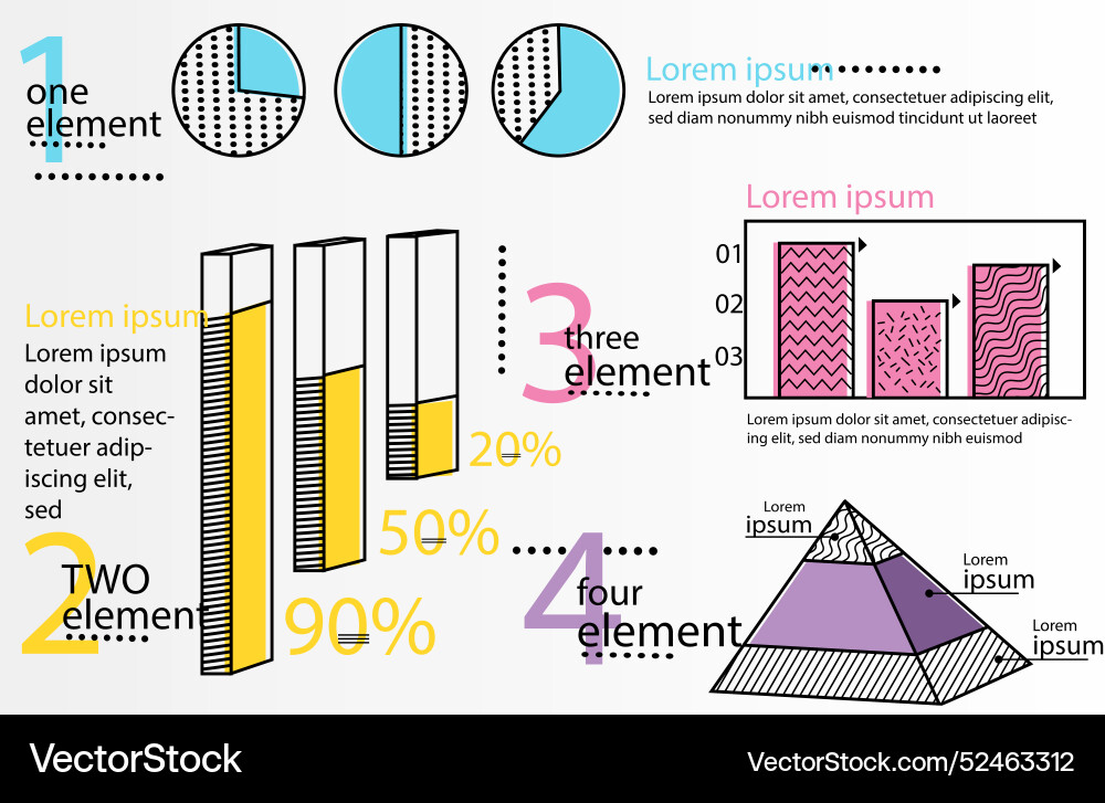 Infographic element collection Royalty Free Vector Image