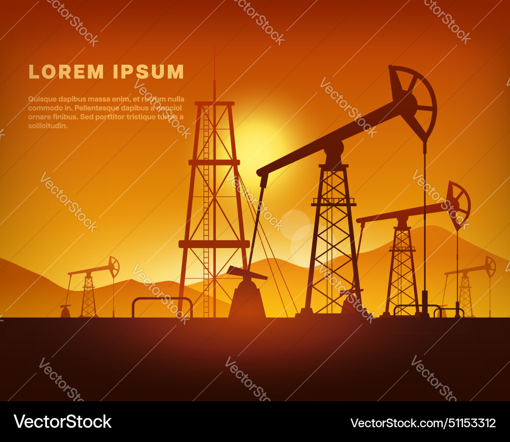 Oil gas industry Royalty Free Vector Image - VectorStock