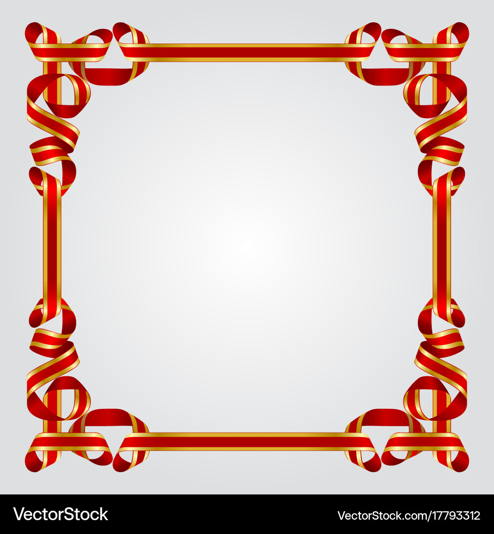 Ribbon frame Royalty Free Vector Image - VectorStock