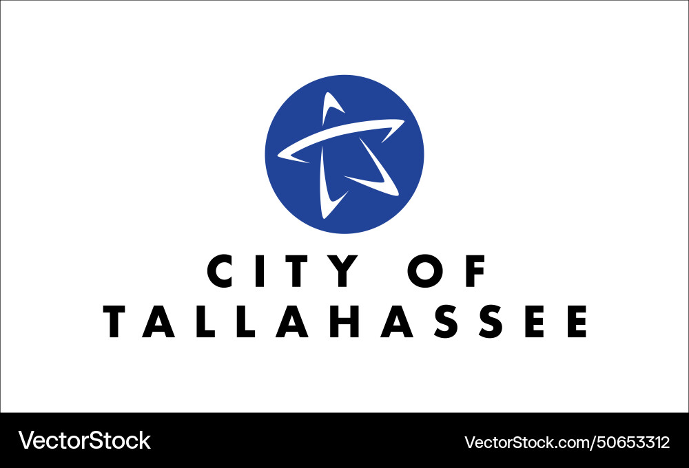 Tallahassee flag Royalty Free Vector Image - VectorStock