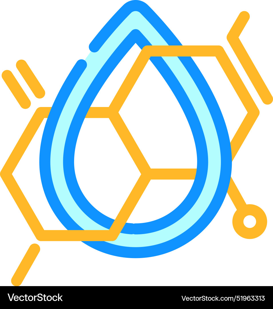 Clean formula label product caution color icon Vector Image